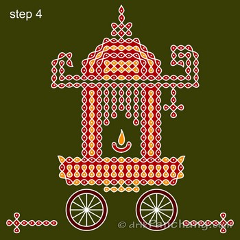 Ratham Rangoli | Chariot Rangoli Designs | Rangoli Designs - Ratham ...