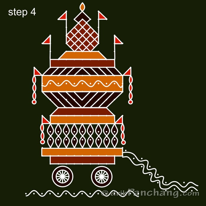 Ratham Rangoli | Chariot Rangoli Designs | Rangoli Designs - Ratham ...