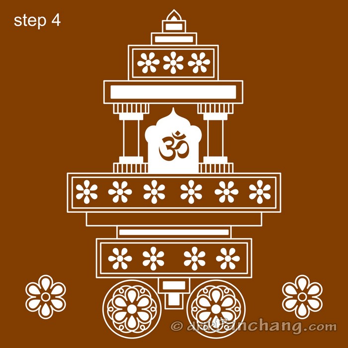 Ratham Rangoli | Chariot Rangoli Designs | Rangoli Designs - Ratham ...