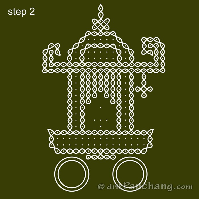 Ratham Rangoli | Chariot Rangoli Designs | Rangoli Designs - Ratham ...
