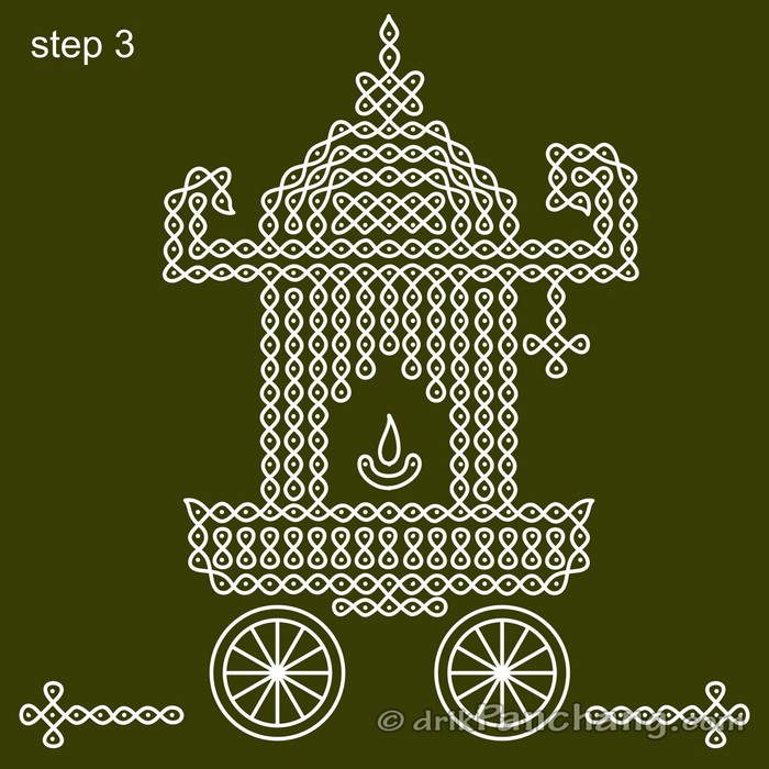 Ratham Rangoli | Chariot Rangoli Designs | Rangoli Designs - Ratham ...