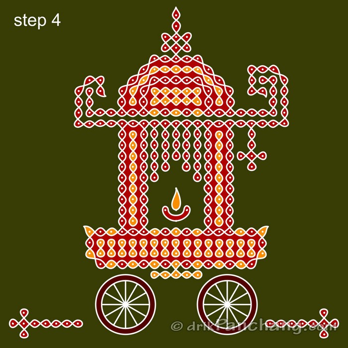 Ratham Rangoli | Chariot Rangoli Designs | Rangoli Designs - Ratham ...