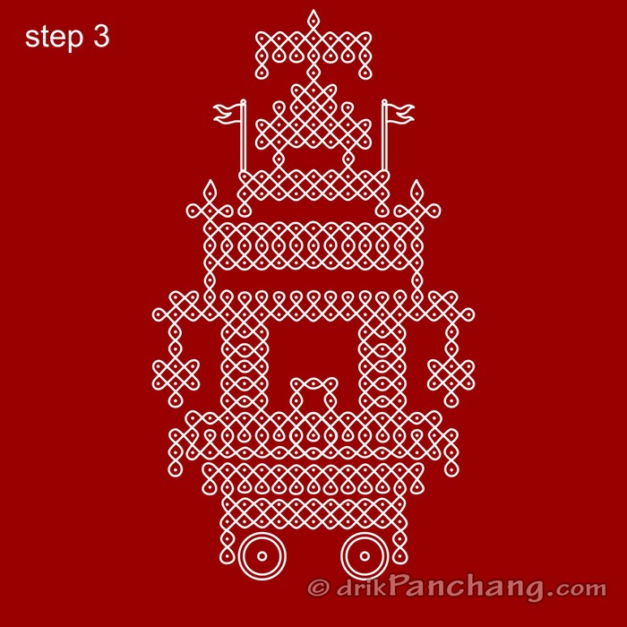 Ratham Rangoli | Chariot Rangoli Designs | Rangoli Designs - Ratham ...