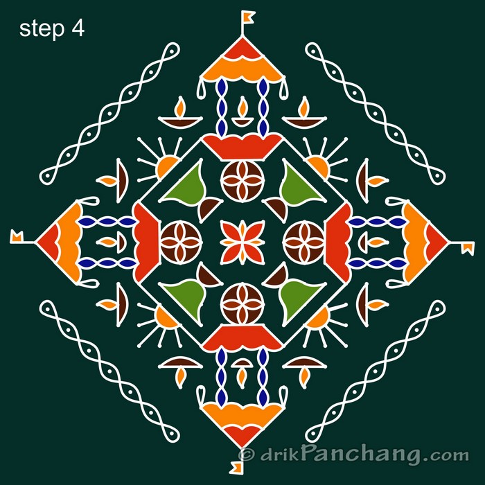 Ratham Rangoli | Chariot Rangoli Designs | Rangoli Designs - Ratham ...