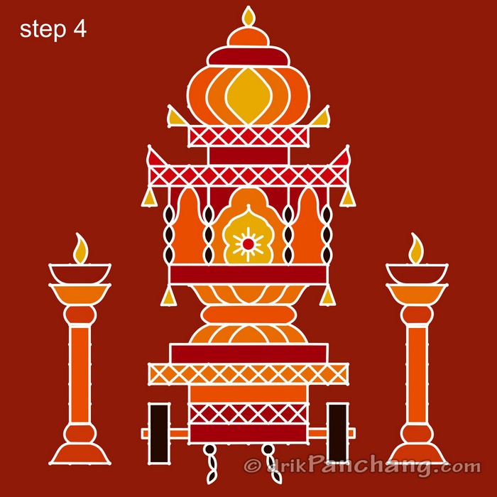 Ratham Rangoli | Chariot Rangoli Designs | Rangoli Designs - Ratham ...