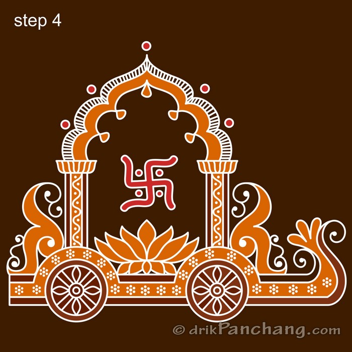 Ratham Rangoli | Chariot Rangoli Designs | Rangoli Designs - Ratham ...