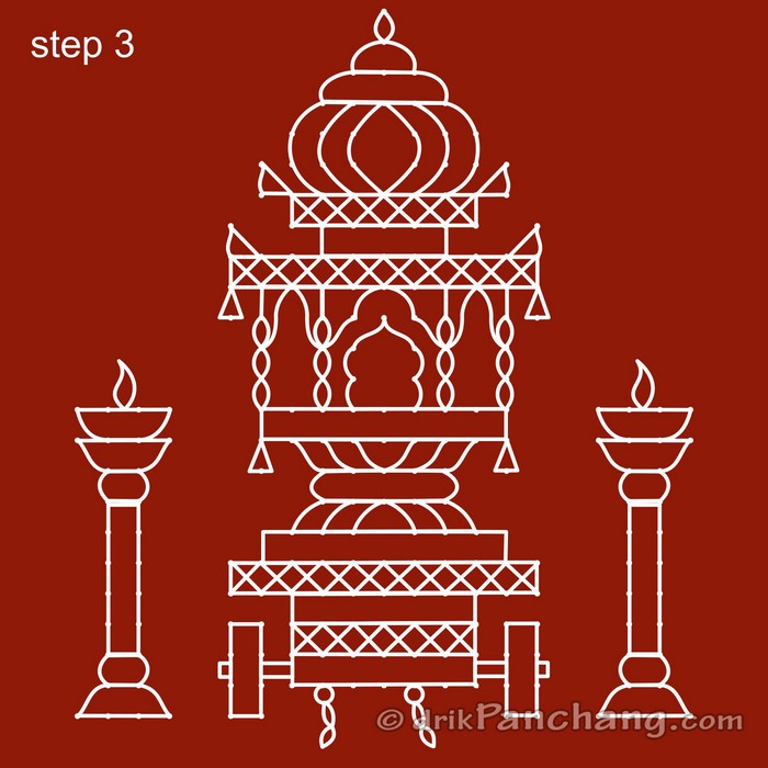 Ratham Rangoli | Chariot Rangoli Designs | Rangoli Designs - Ratham ...