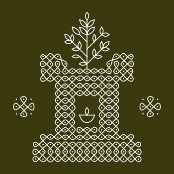 Ratham Rangoli | Chariot Rangoli Designs | Rath Rangoli Designs