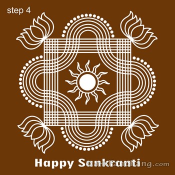 Sankranti Rangoli | Pongal Rangoli Design | Sankranti Designs ...