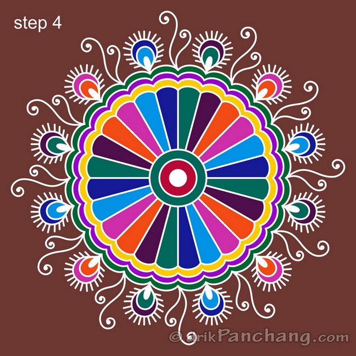 Simple Rangoli Design | Rangoli Designs - Simple Rangoli 8