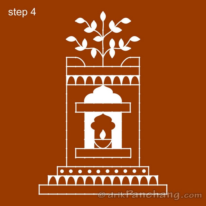 Tulasi Rangoli | Tulasi Rangoli Design | Rangoli Designs - Tulasi Rangoli 3