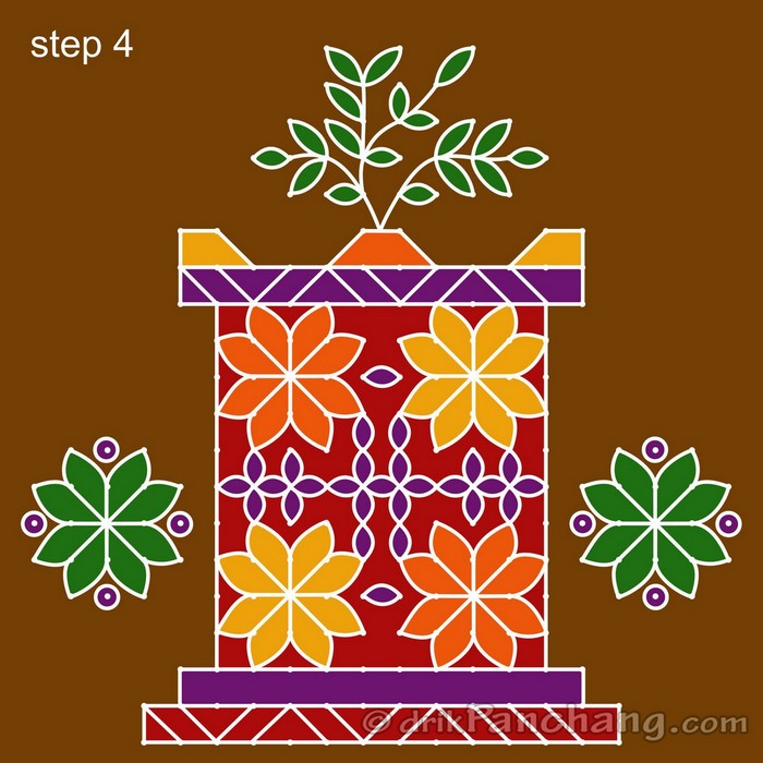 Tulasi Rangoli | Tulasi Rangoli Design | Rangoli Designs - Tulasi Rangoli 9